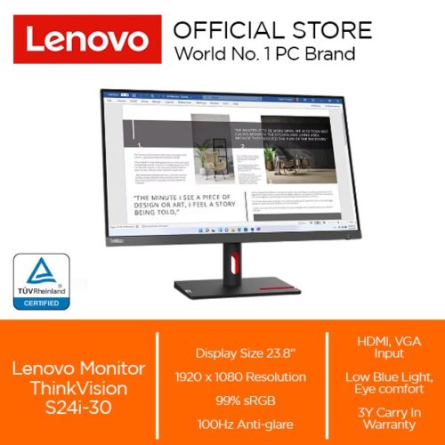 Buy Lenovo ThinkVision S24i-30 23.8" FHD Monitor Kenya